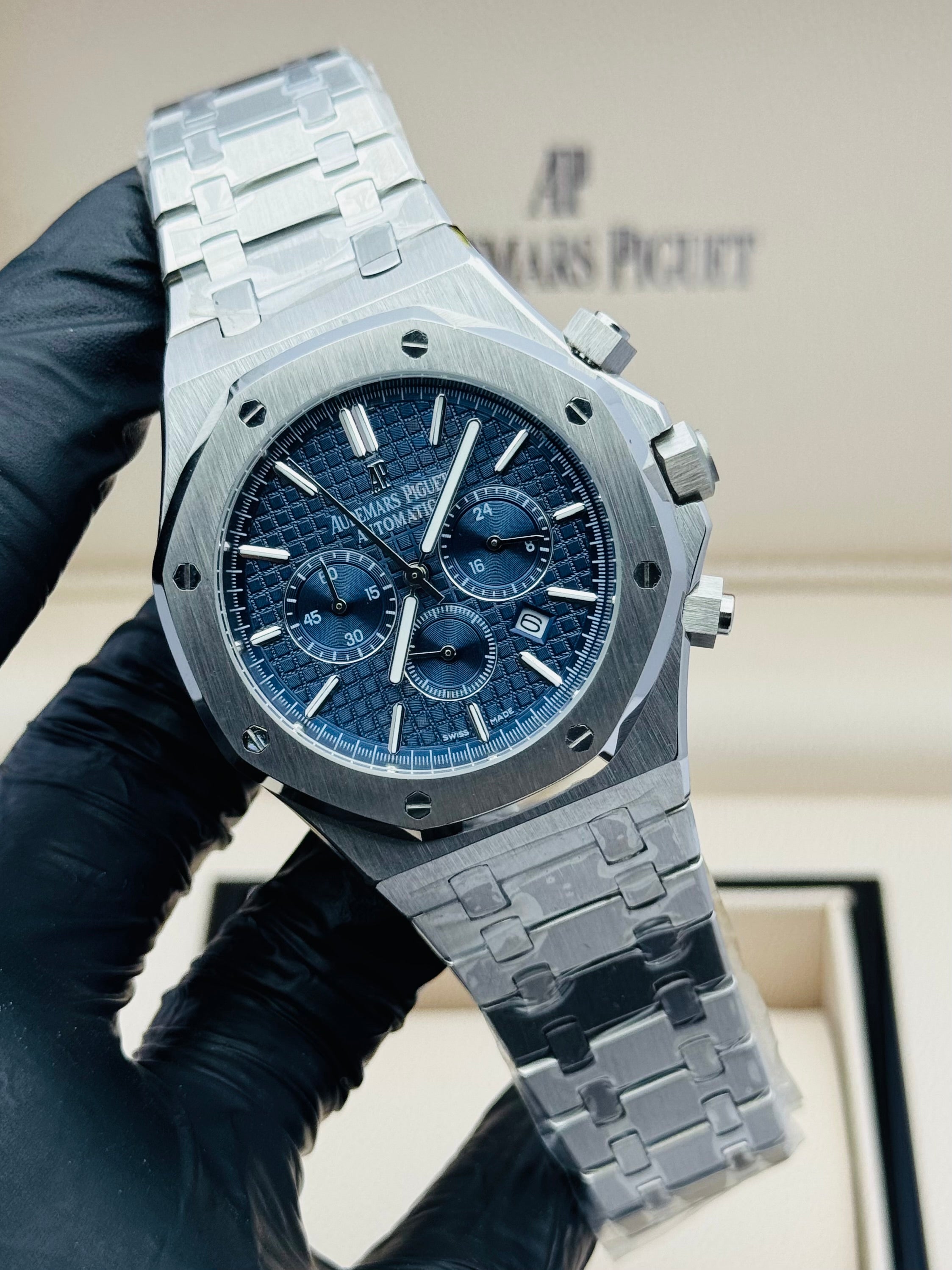 AP CHRONOGRAPH MODEL SILVER . – Prime Time Watch Co.